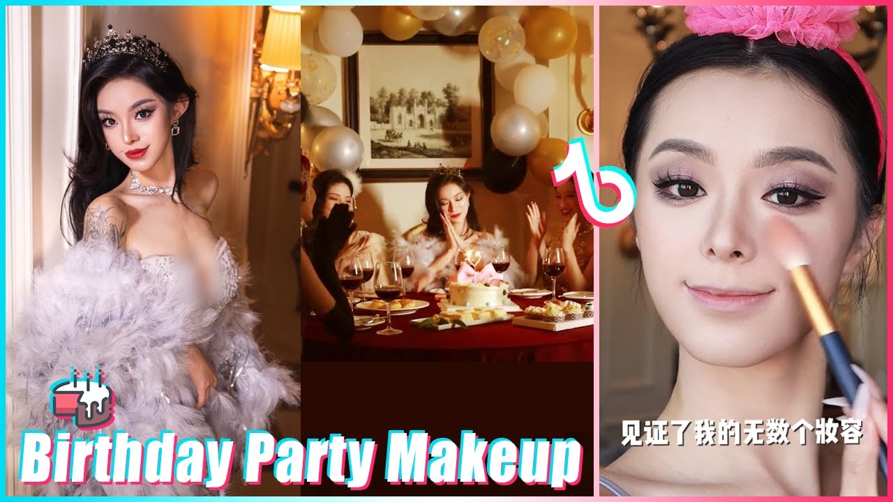 Mitsuisen☘️ASMR Makeup Tutorial🎂My Birthday Party Satisfying makeup asmr🍃Beauty Secrets🌿188 ...