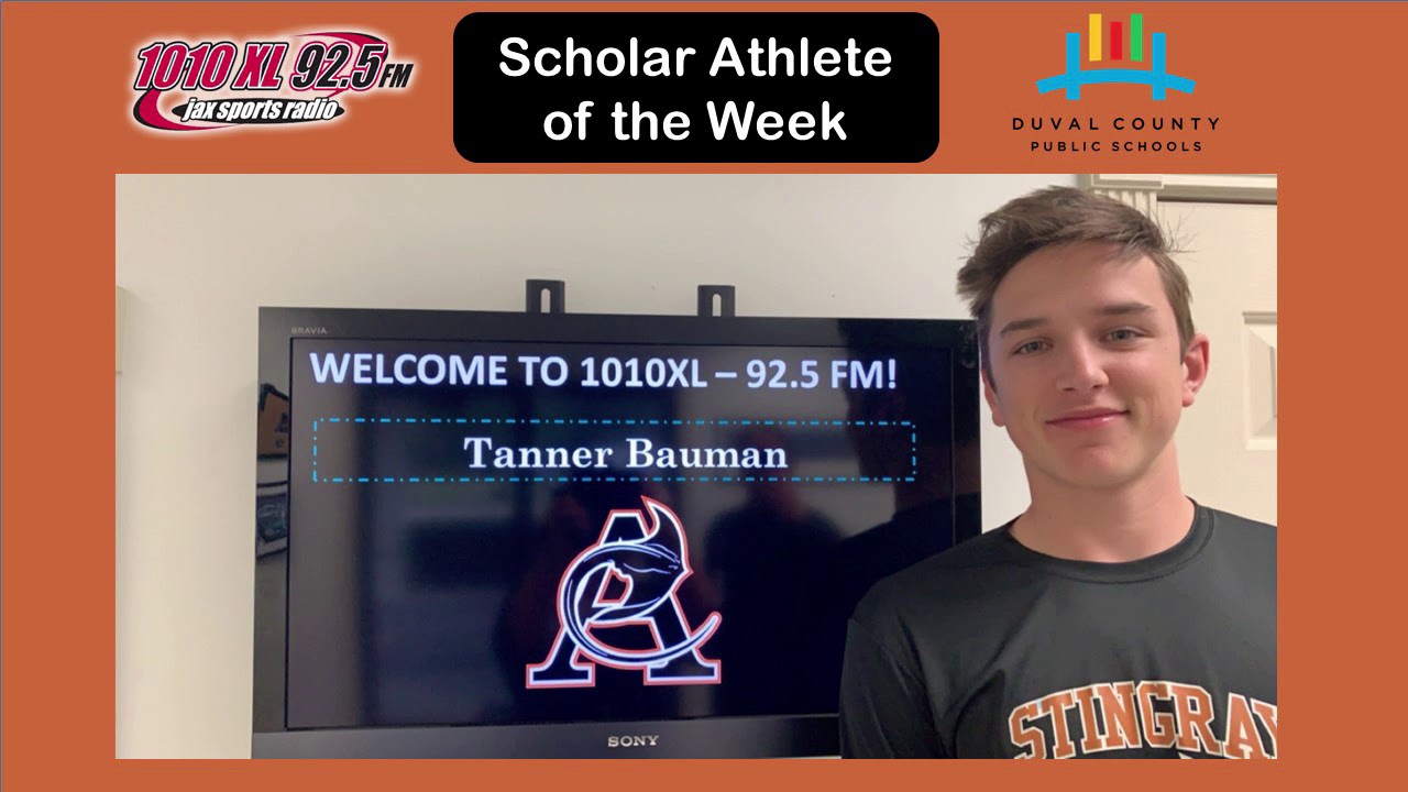 Tanner Bauman recognized as the 1010 XL Duval County High School ...