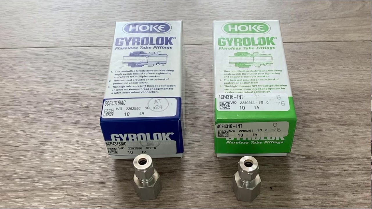 GYROLOK Tube Fitting in Fractional & Metric Size by Kunawut - YouTube