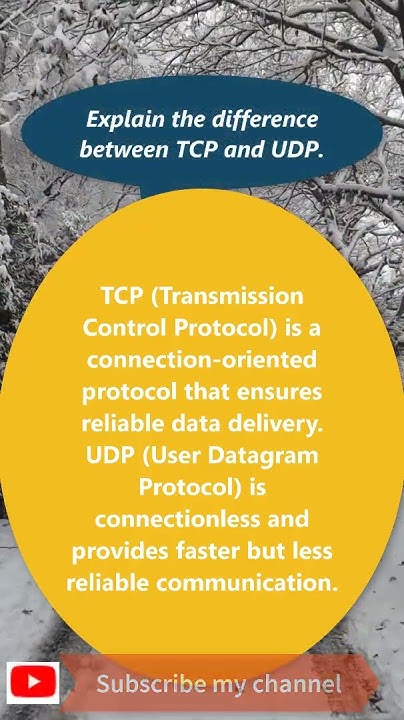 Explain TCP UDP - YouTube