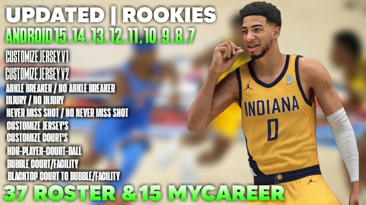 NBA2K26 ANDROID 2k20 mod updated rookies 37 roster | By Rj2k - YouTube