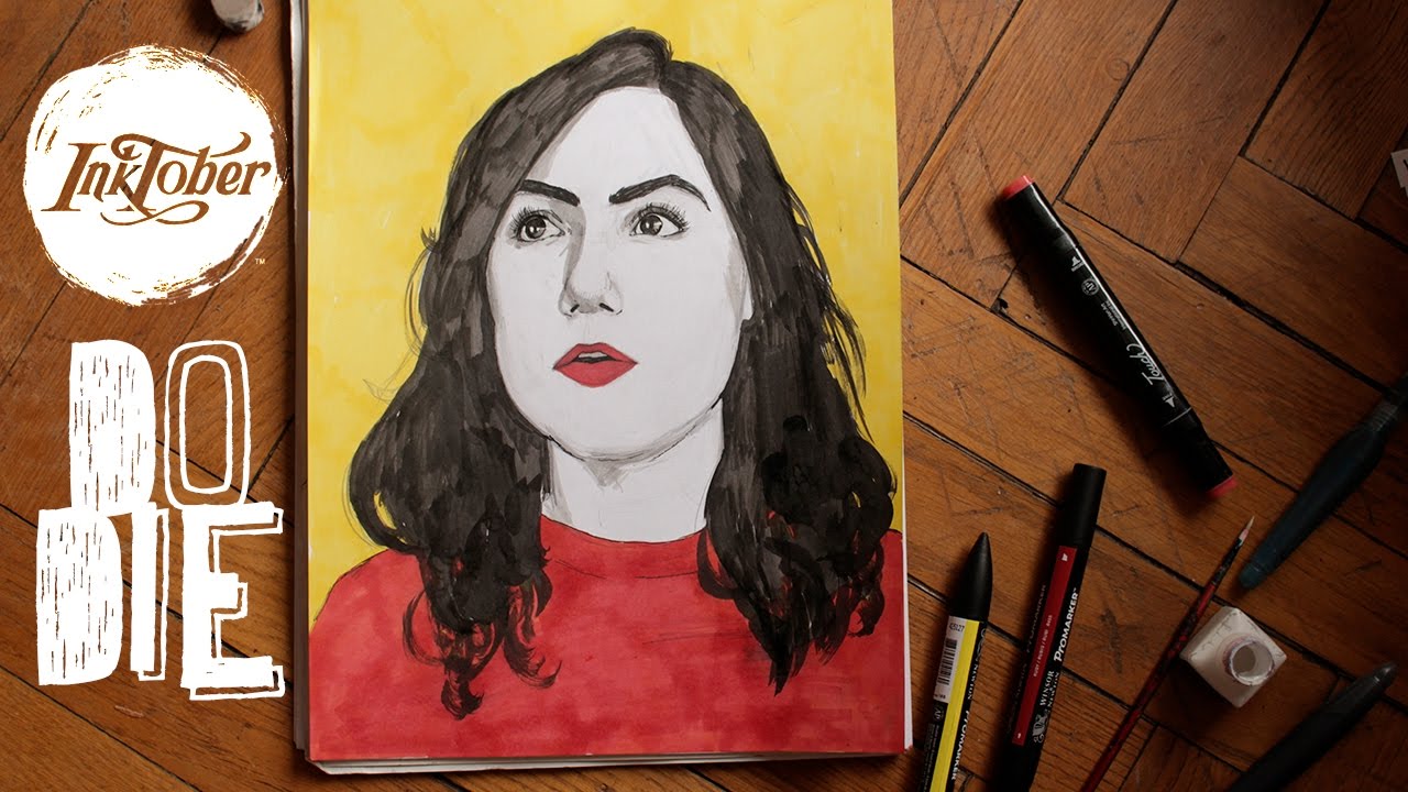 Drawing Dodie Clark for inktober - YouTube