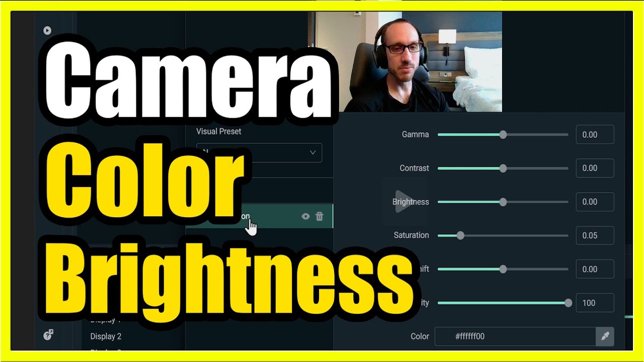 How to Fix the Color or Brightness on Camera in Streamlabs OBS (Add ...