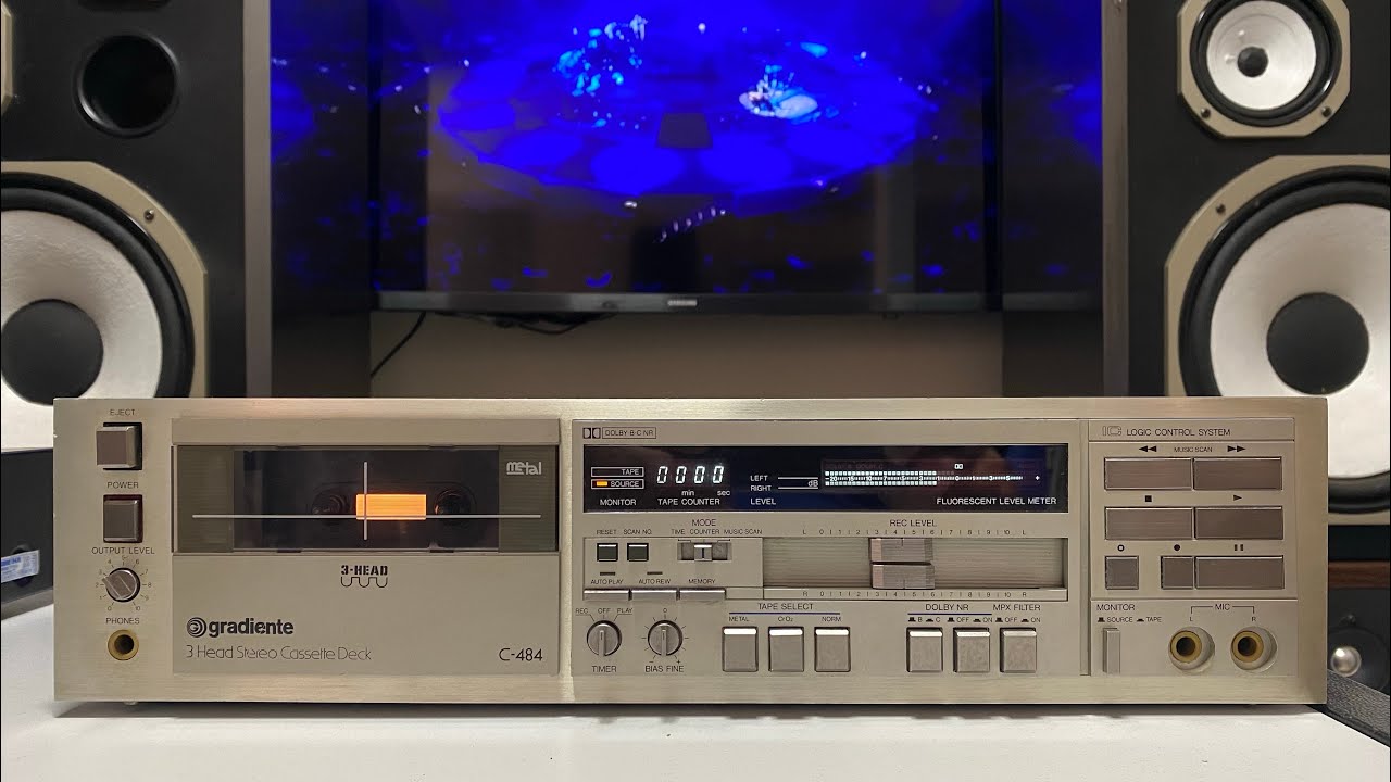 Tape Deck C-484 da GRADIENTE 3 cabeças - conservação raríssima - YouTube