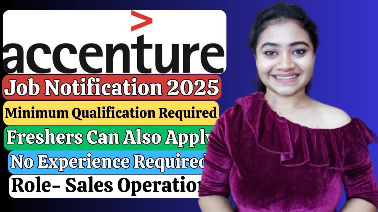 Accenture Job Vacancy For Freshers| Latest Job Updates| Remote Job For ...