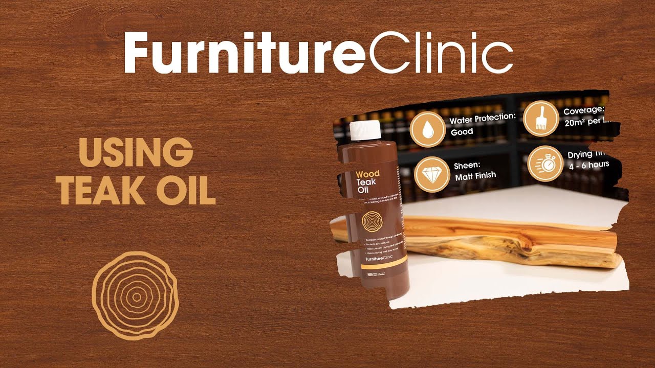 Uso del aceite de teca (Teak Oil Furniture Clinic) - YouTube