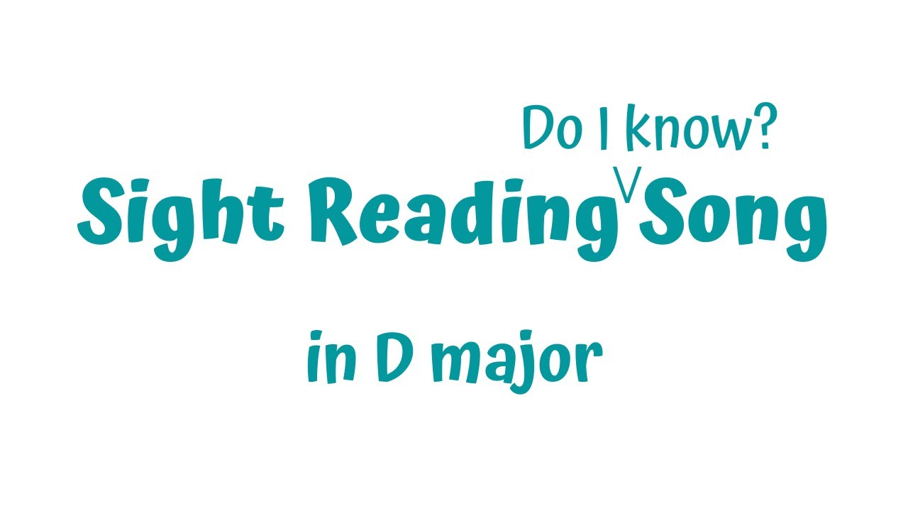 Sight Reading Practice Song for two violins in D major (D-dur) key ...