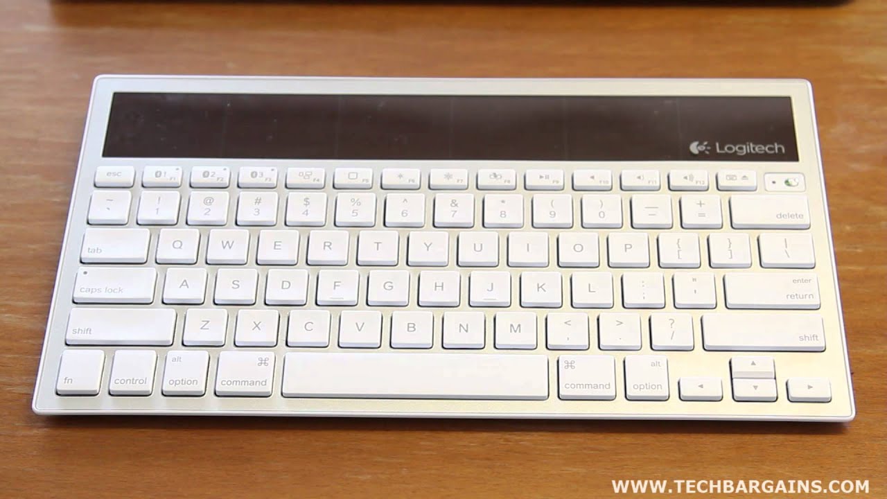 Logitech Solar Wireless Keyboard K760 Preview (HD) - YouTube