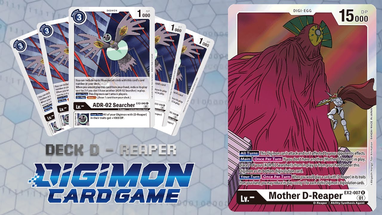 Digimon TCG | Deck D - Reaper | Opción súper económica para un formato ...