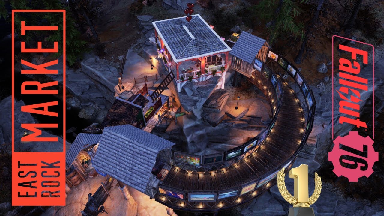 Fallout 76 Camp : East Rock Market - YouTube