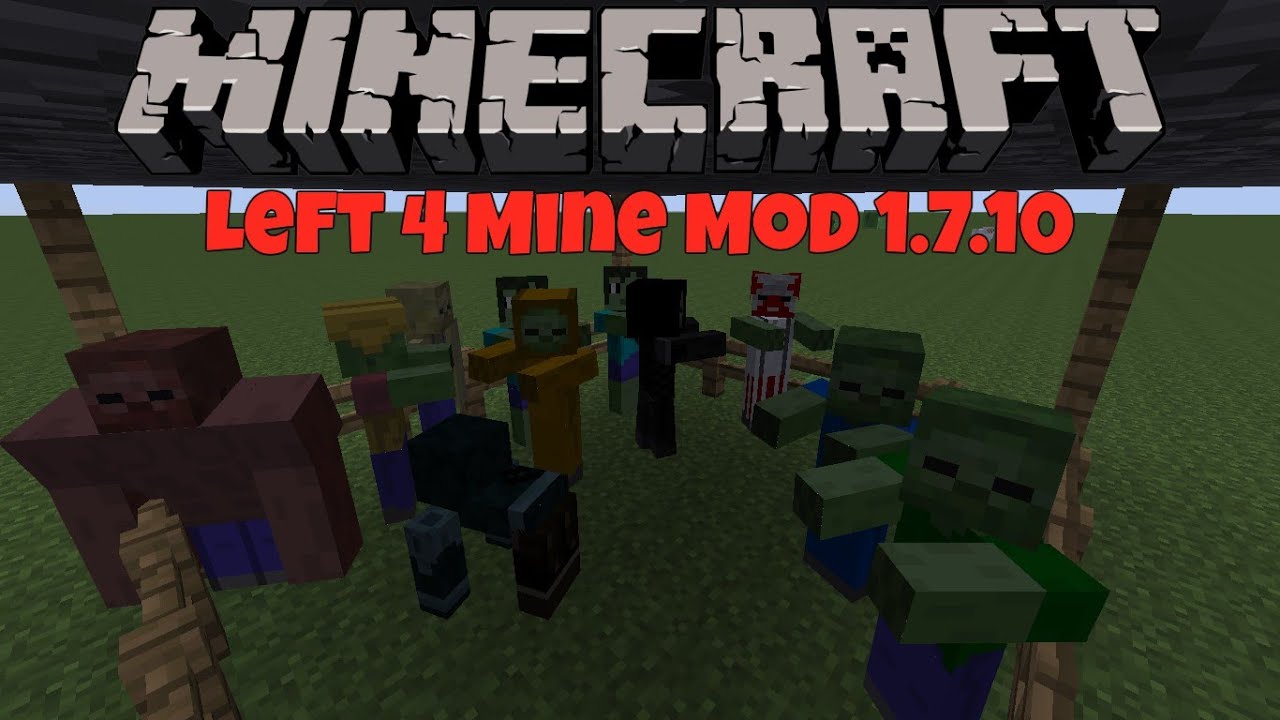 Minecraft: Left 4 Mine Mod 1.7.10 - YouTube