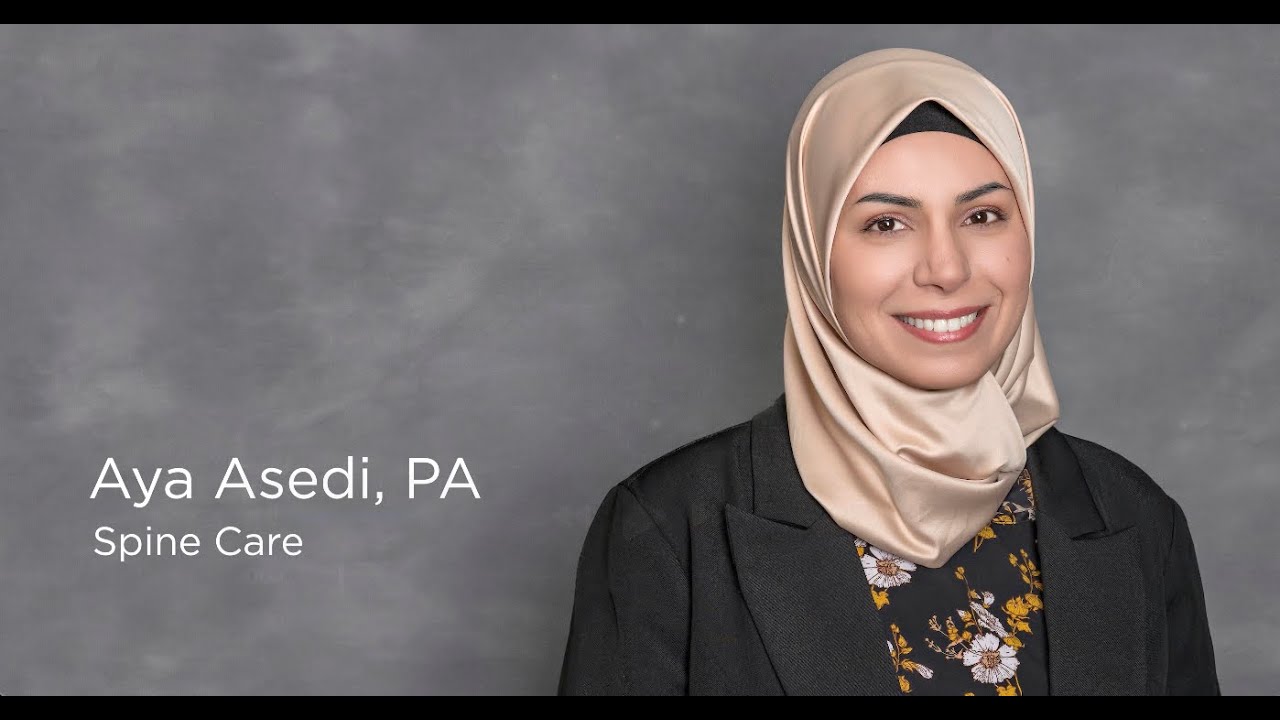 Aya Asedi, PA | Lawrence Spine Care - YouTube