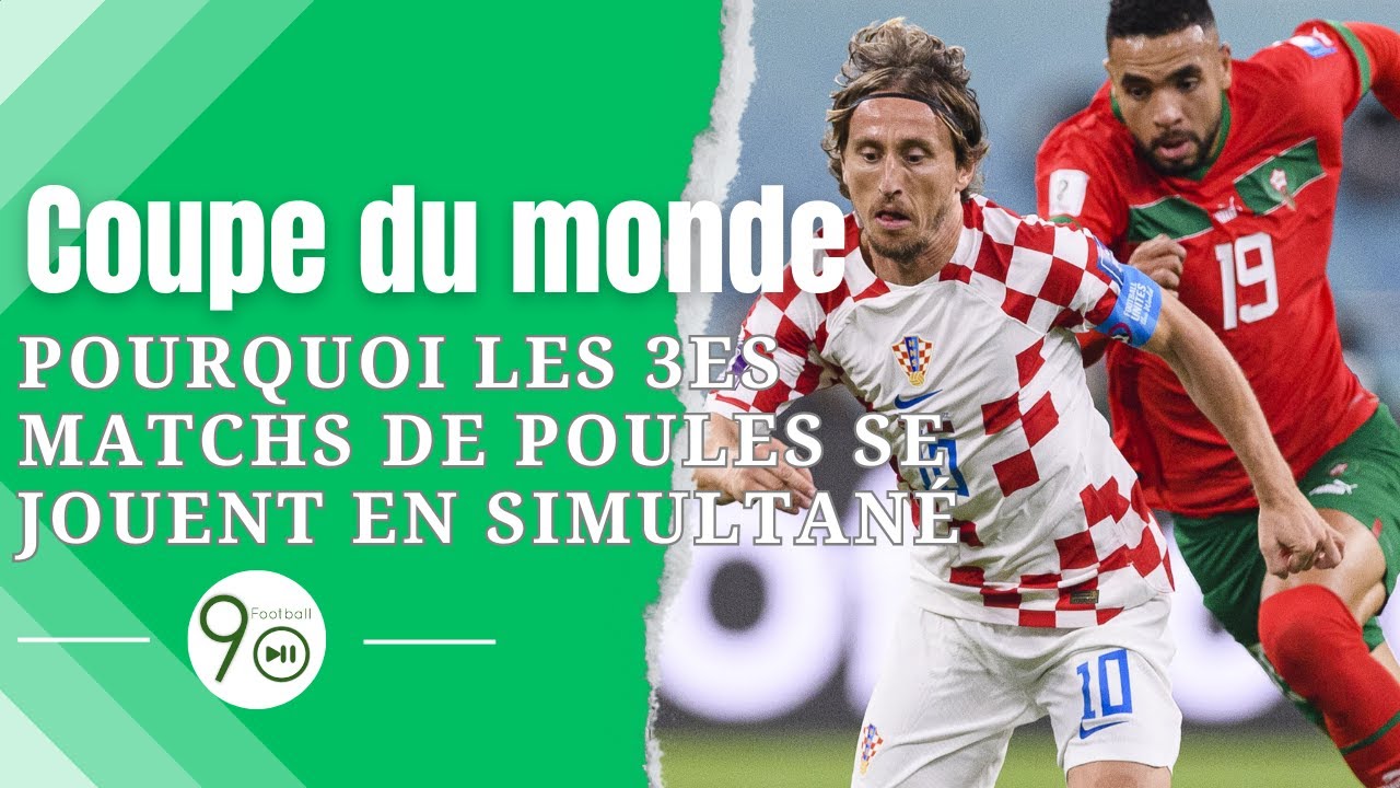 Coupe du monde : pourquoi les 3es matchs de poules sont en même temps ...