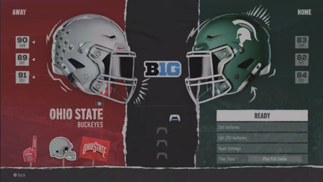 #9 Ohio State V Michigan State WEEK 5 YEAR 1 - YouTube