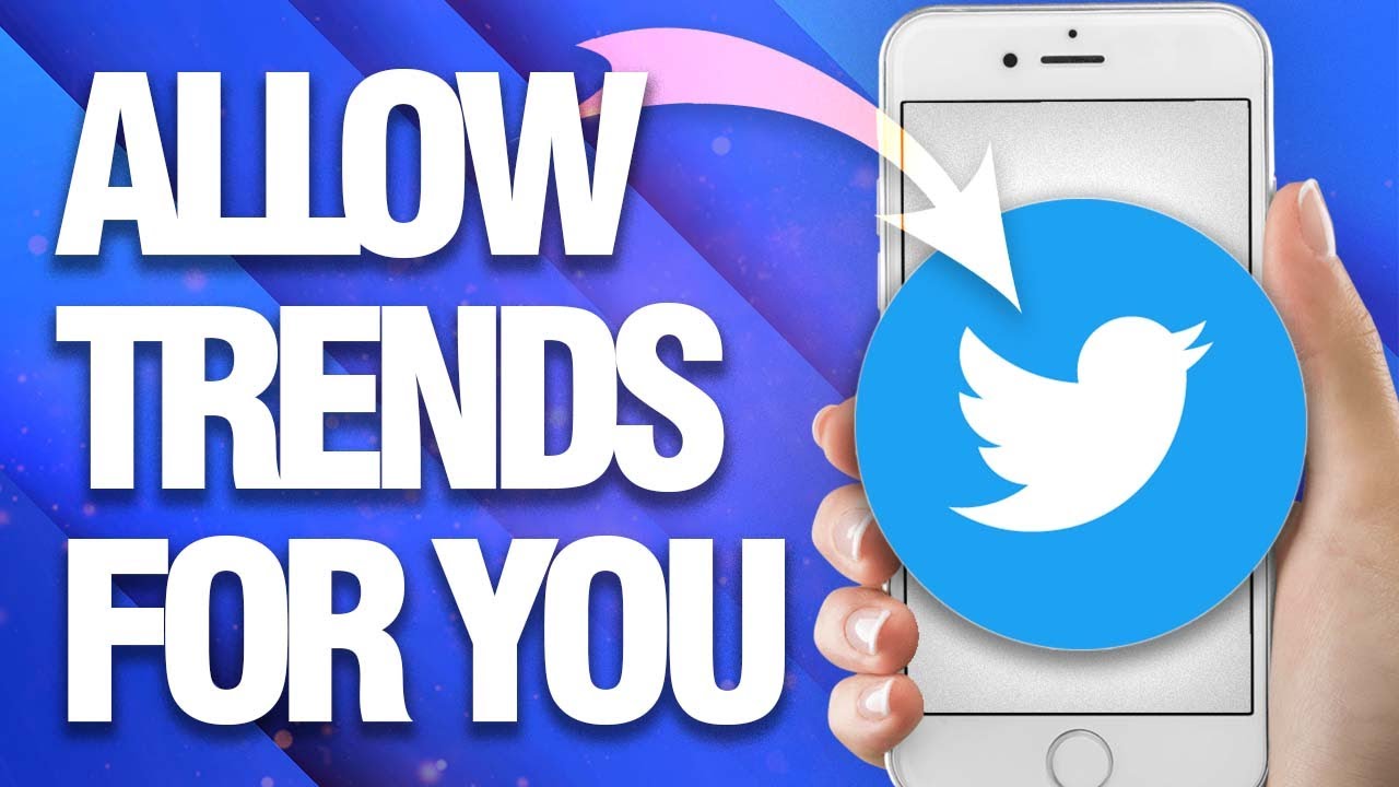 How To Allow Trends For You On Twitter App - YouTube