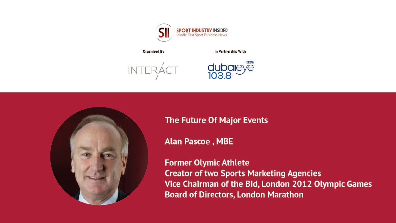 The Future of Major Sports Events Post Covid-19. Alan Pascoe, MBE talks ...