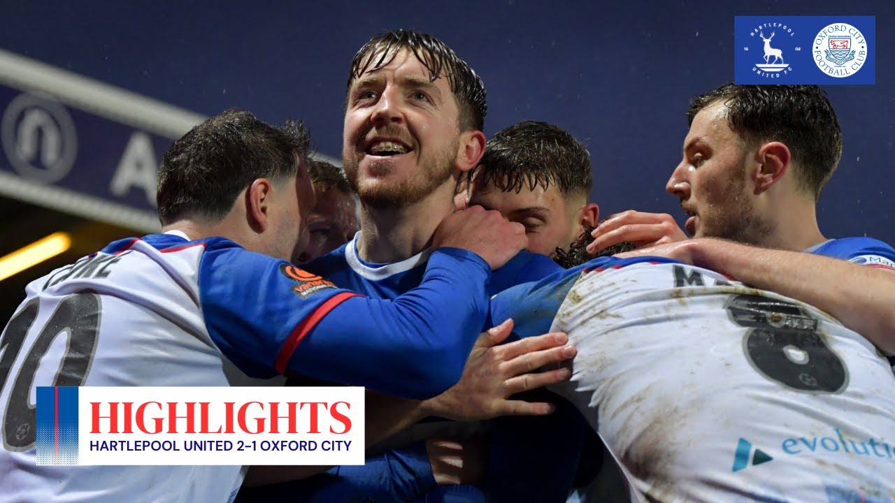 💫 Pools begin 2024 with three points | Hartlepool United 2-1 Oxford City - YouTube