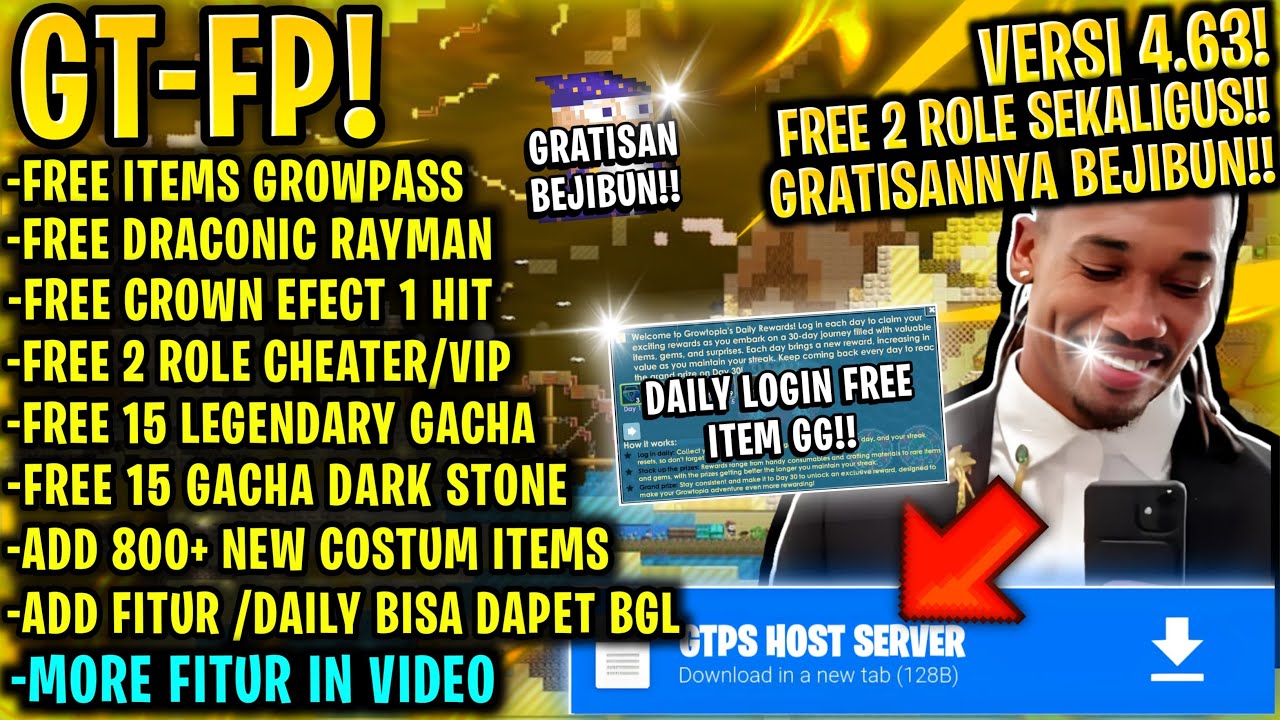 MENYALAA!!🔥 GRATISANNYA BIKIN NGILER!!🤤🤙| GROWTOPIA PRIVATE SERVER TERBARU 2024 | GTPS TERBARU ...