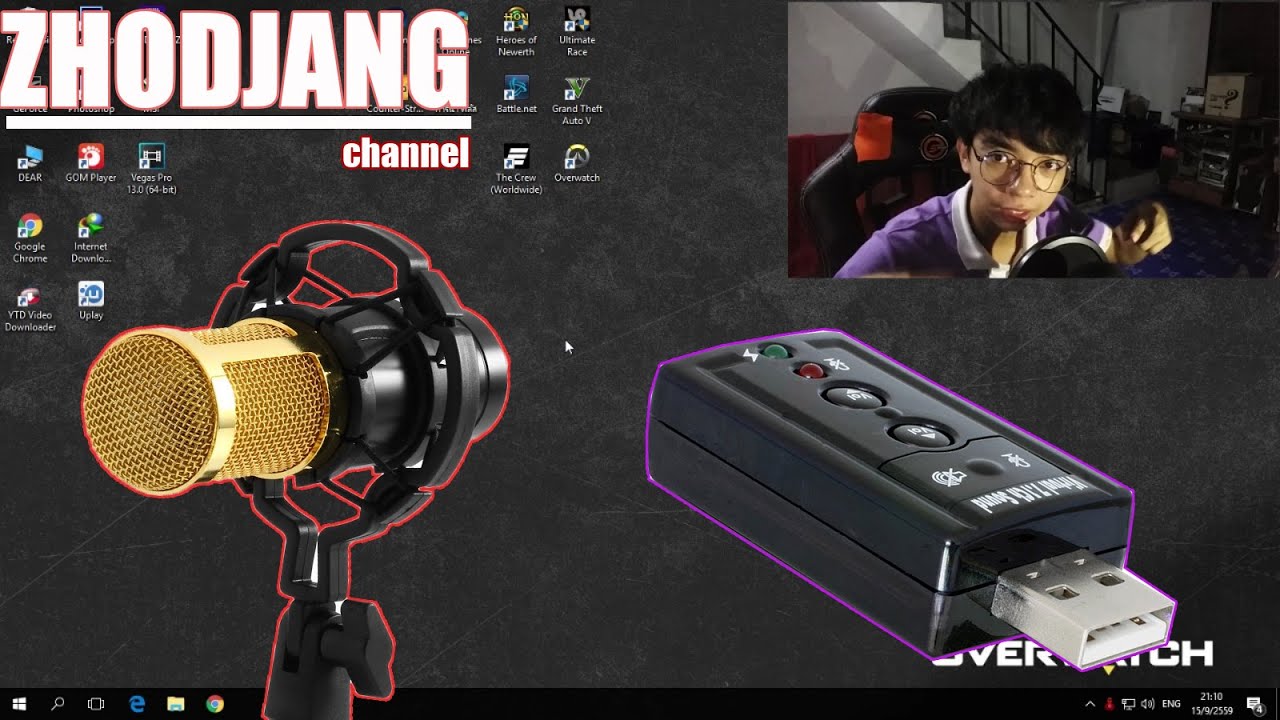 review : BM-800 และ USB Sound Adapter ของดีราคาย่อมเยา - YouTube