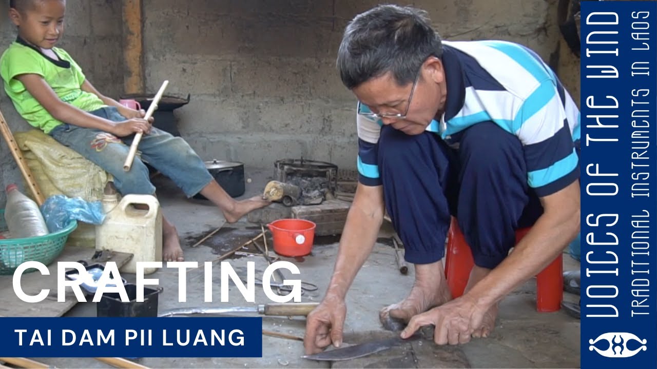 Crafting a Ceremonial Tai Dam Wind Instrument - the "Pii Luang" - YouTube