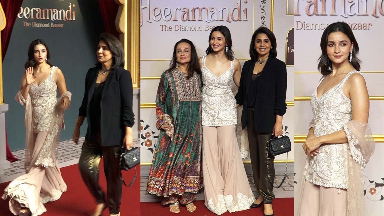 Alia Bhatt Arrived With Mother Soni Raazdan & Saasu Maa Neetu Singh At ...