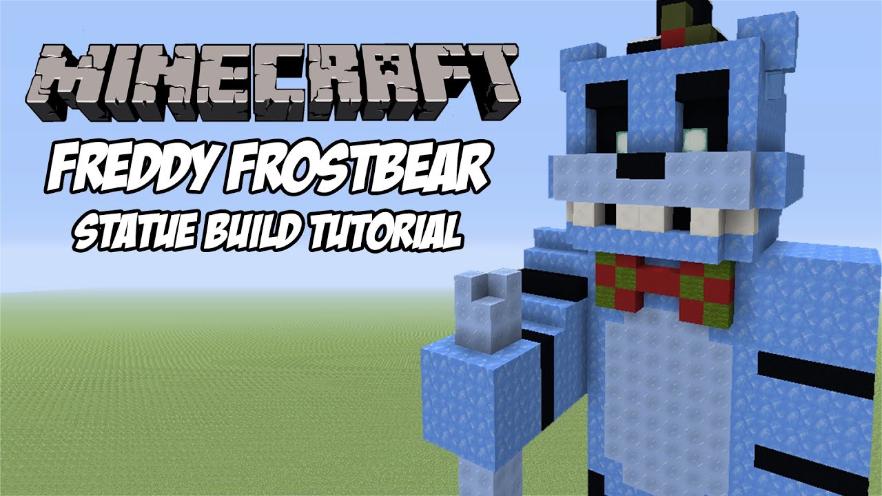 Minecraft Tutorial: Freddy Frostbear (FNAF AR: Special Delivery) Statue ...