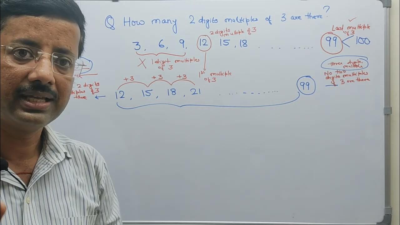 How many 2 digits multiples of 3 are there - YouTube