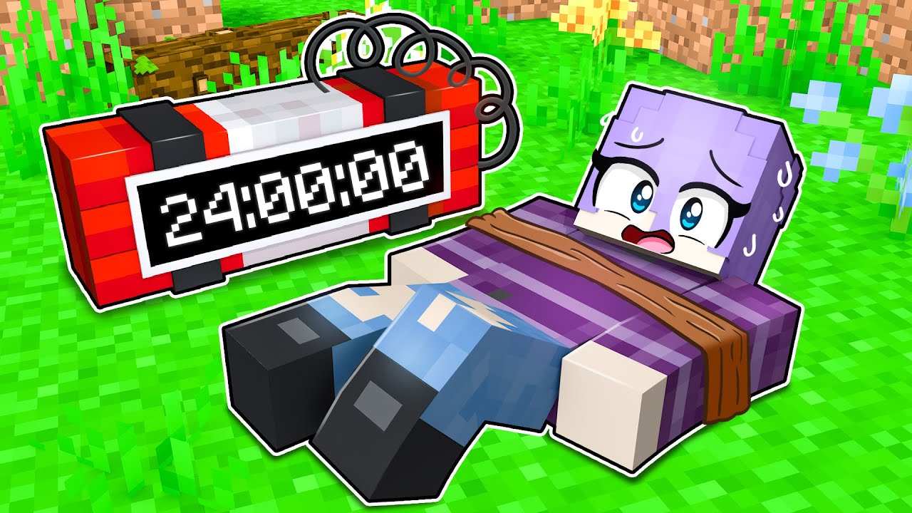 24 HOURS To Find FRIEND In Minecraft! - YouTube