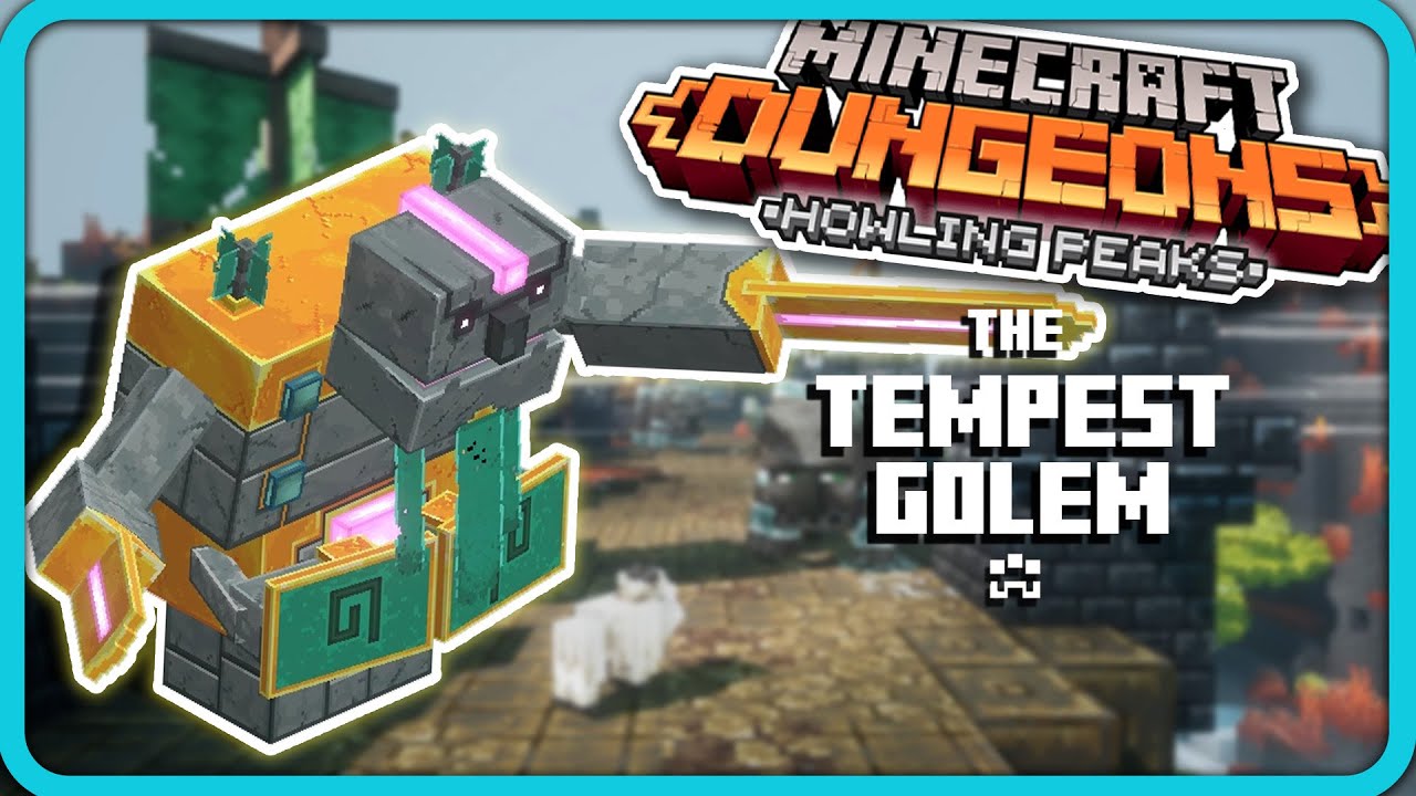 THE TEMPEST GOLEM!! | Minecraft Dungeons #8 (Howling Peak DLC) - YouTube
