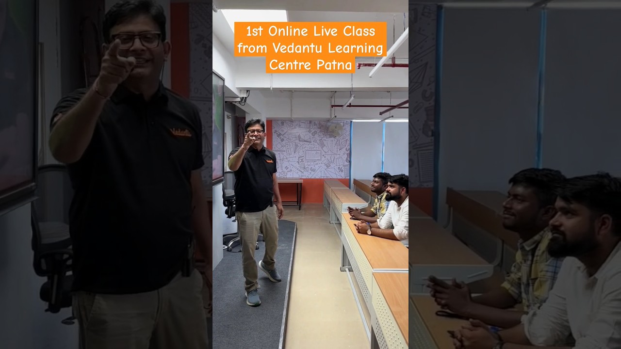 First Live Online Class from Vedantu Patna Learning Centre #neet2024 - YouTube