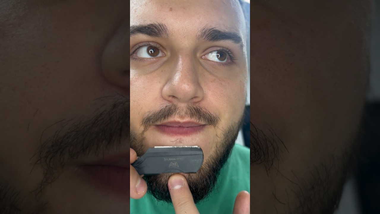 Quick beard shape up #barber #fade #beard #tutorial #transformation # ...