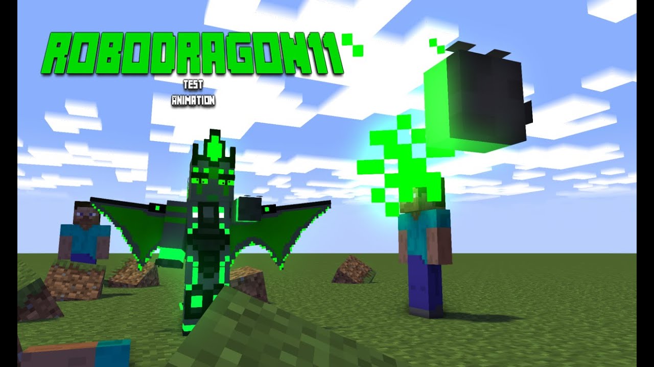 RoboDragon11 test Animation - YouTube