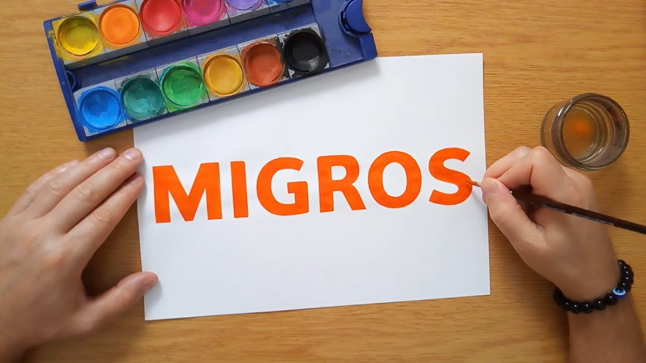 How to draw the MIGROS logo - YouTube