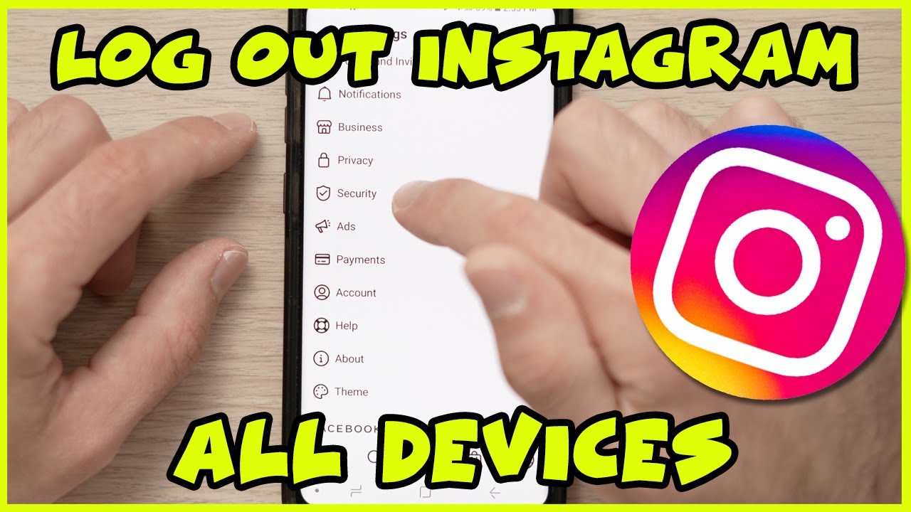 How to Log Out Instagram of All Devices - Quick Tutorial - YouTube