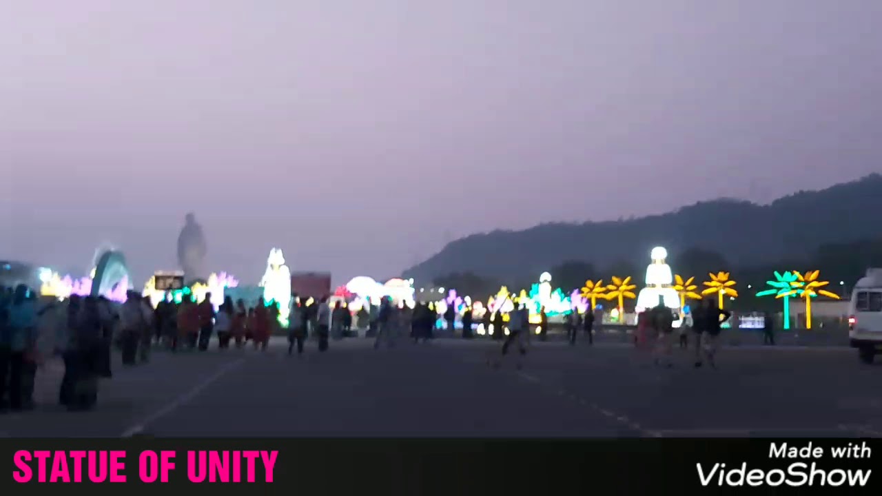 NIGHT VIEW OF STATUE OF UNITY | STATUE OF UNITY | GUJARAT TOURISM - YouTube