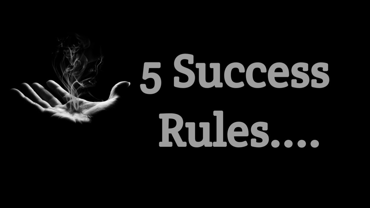 5 success rules || motivation quote || - YouTube