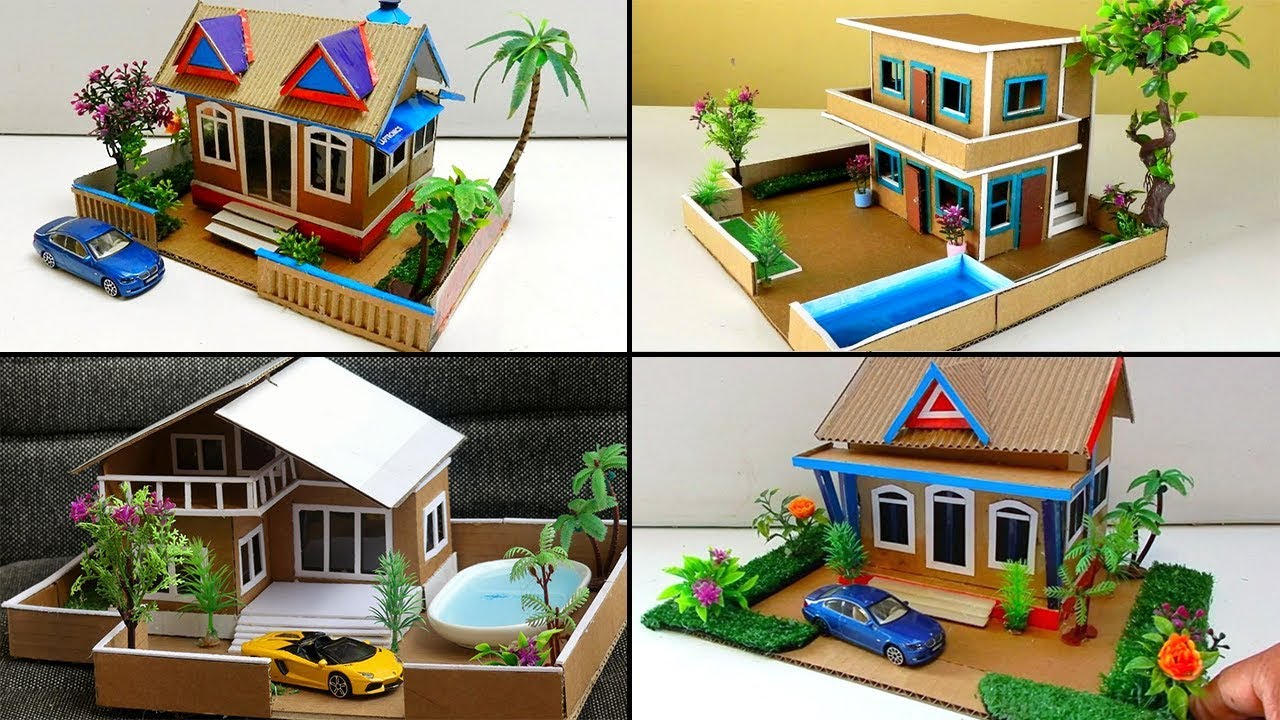5 Easy & Quick Cardboard Mansion House #96 Compilation | Easy & Fun ...
