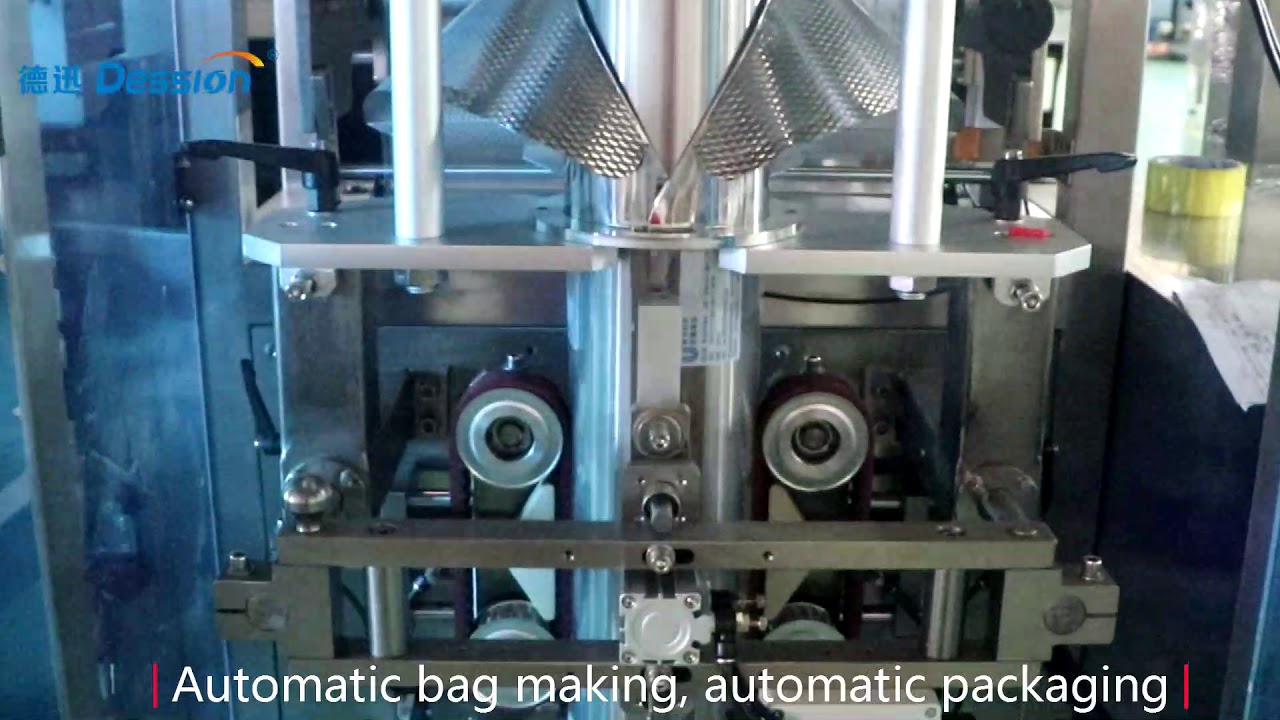Automatic multi-head electronic scale snack packaging machine - YouTube
