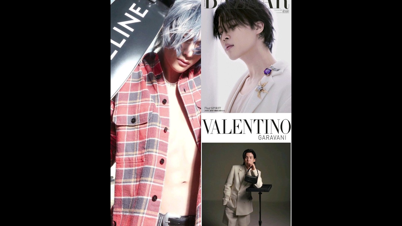 Jimin Bazaar Japan,V Bazaar Korea & Suga For Valentino's Collection ...