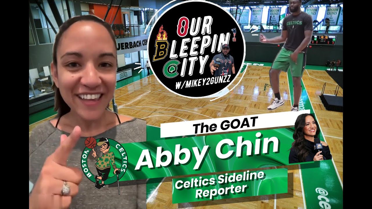 Celtics sideline reporter Abby Chin showing some love to The City! - YouTube