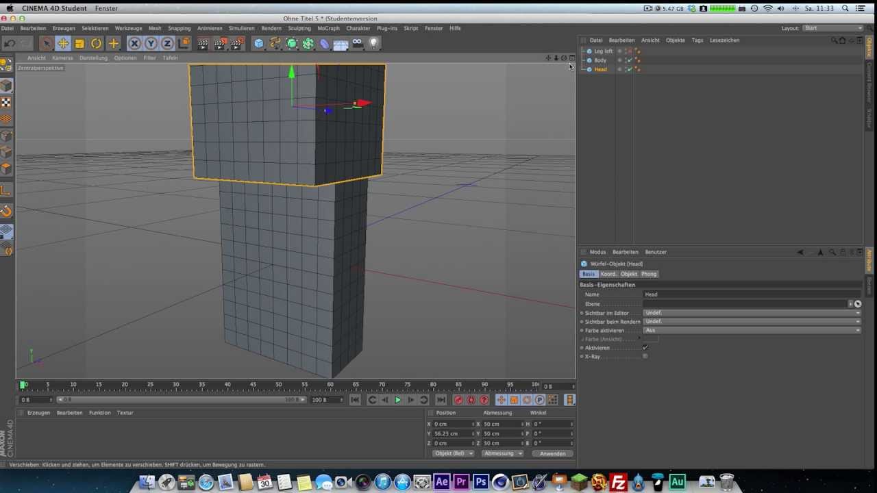 Cinema 4D Minecraft Rig erstellen #1- GridAnimation - YouTube