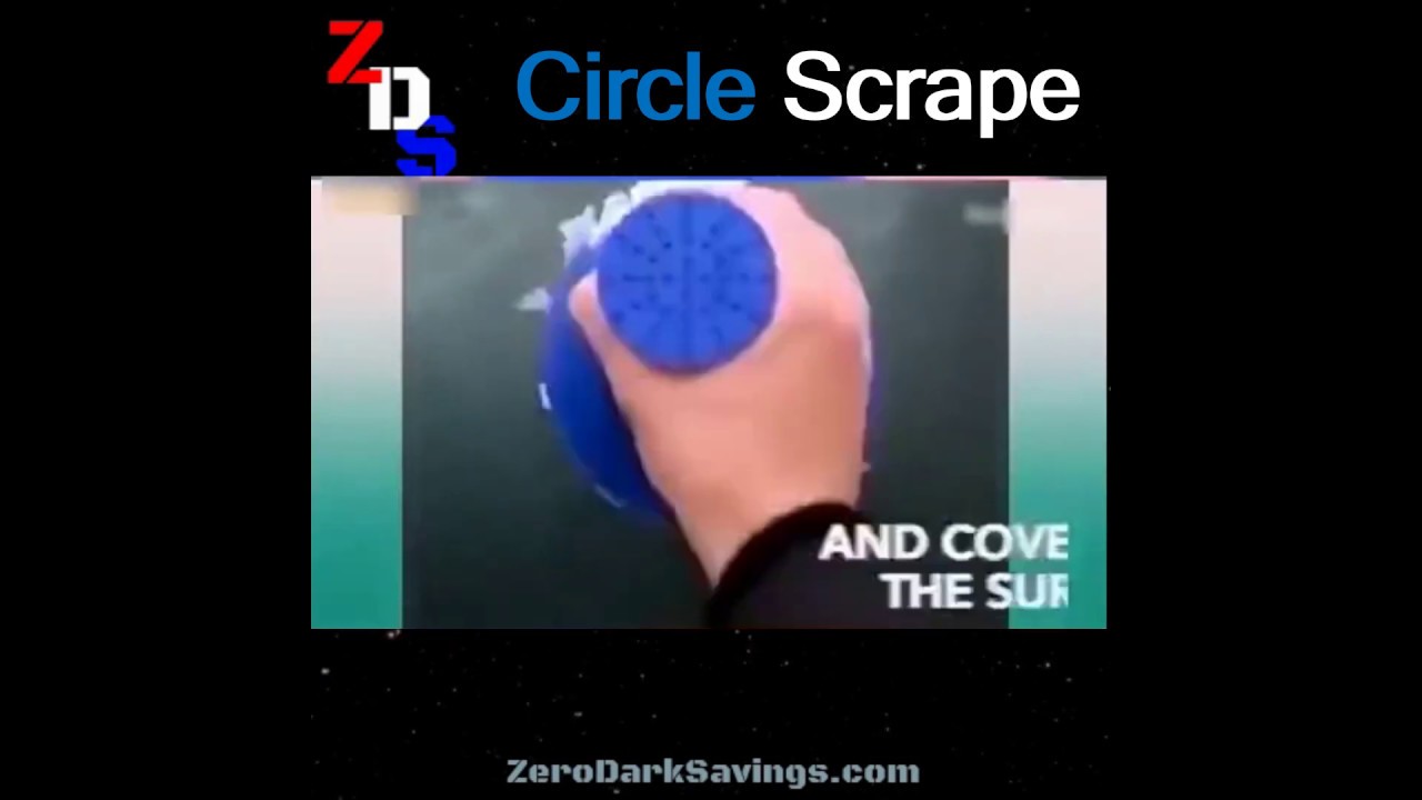Circle Scrape - Windshield Snow and Ice Scraper - YouTube