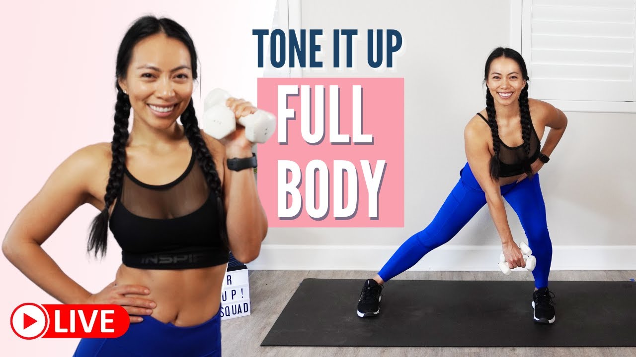 30 Min Build Lean Muscle, Burn Fat (At Home Workout w/ Weights) | Jenny ...