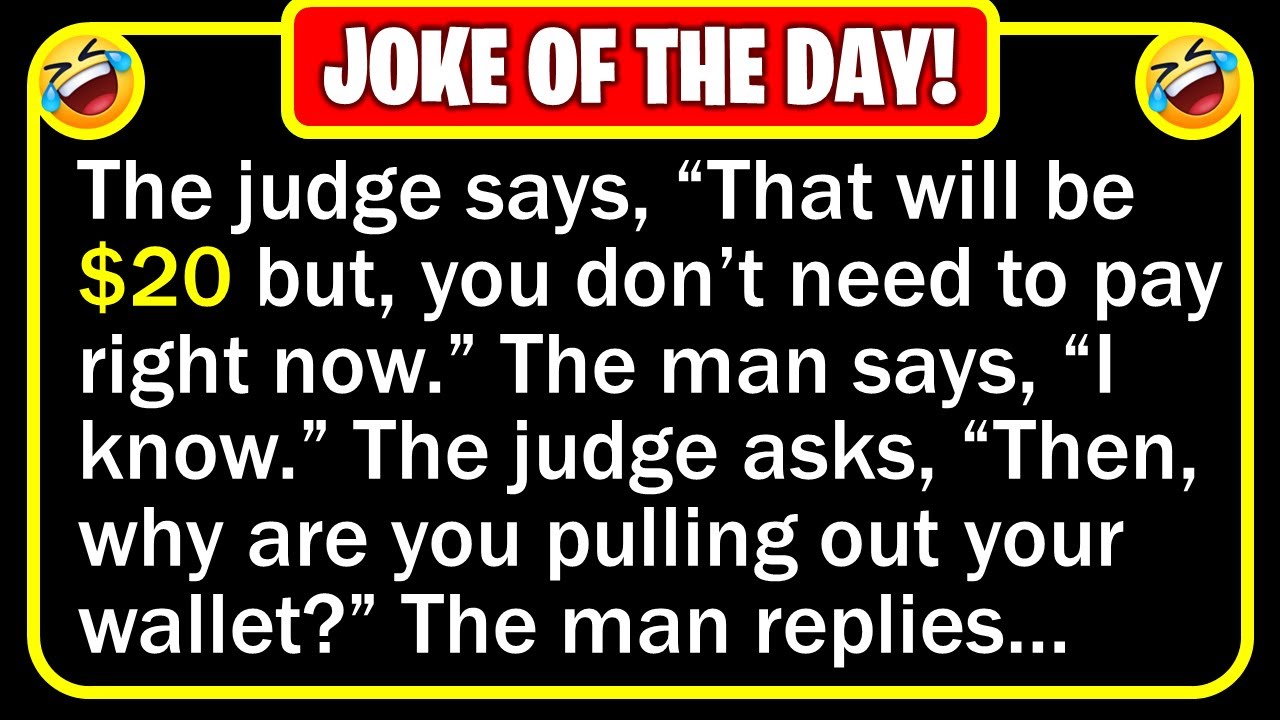 🤣 BEST JOKE OF THE DAY! - A man is forced to take a day off to appear ...