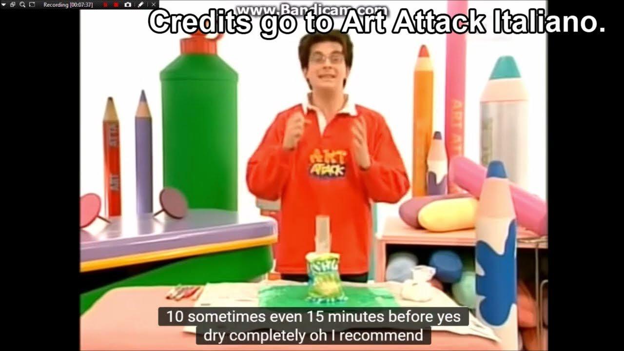 Art Attack - Series 14 (2001), Episode 10: “Crisps Bag Pen & Brush Holder” (Disney Italian ...