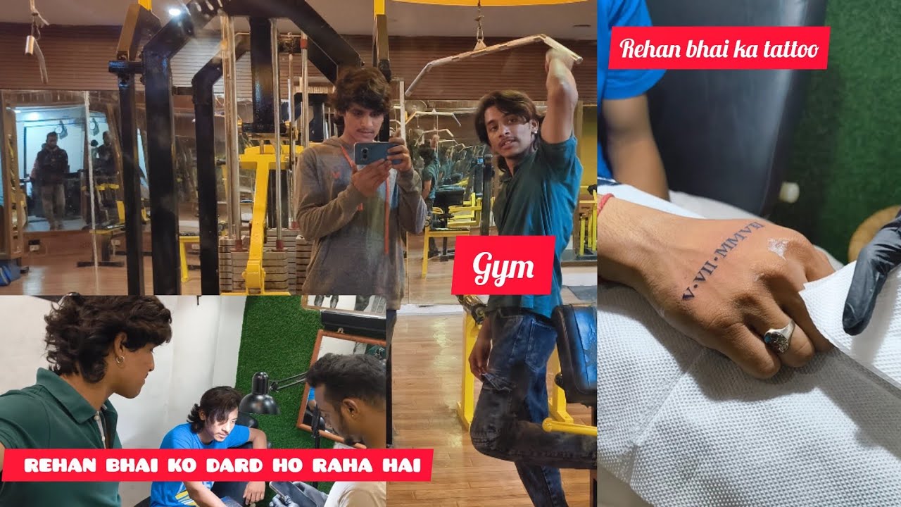 REHAN BHAI KO DARD HO RAHA HAI TATTOO 🥲😱|innocent mohd 72 | 1VLOG PYAR ...
