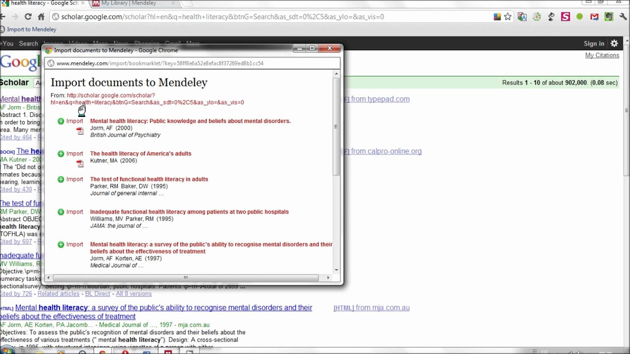 Mendeley : interface, capture de références, de documents - YouTube