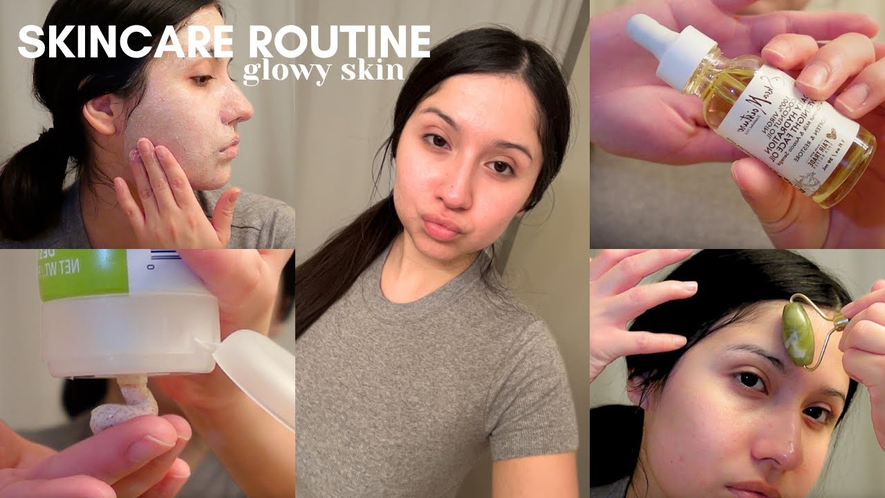 SKINCARE ROUTINE FOR GLOWY SKIN | VLOGMAS - YouTube