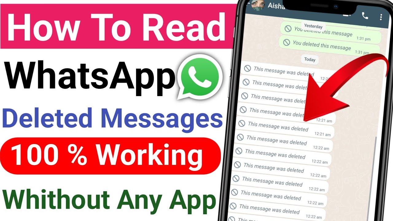 How to see deleted messages on whatsapp ! whatsapp deleted messages ...