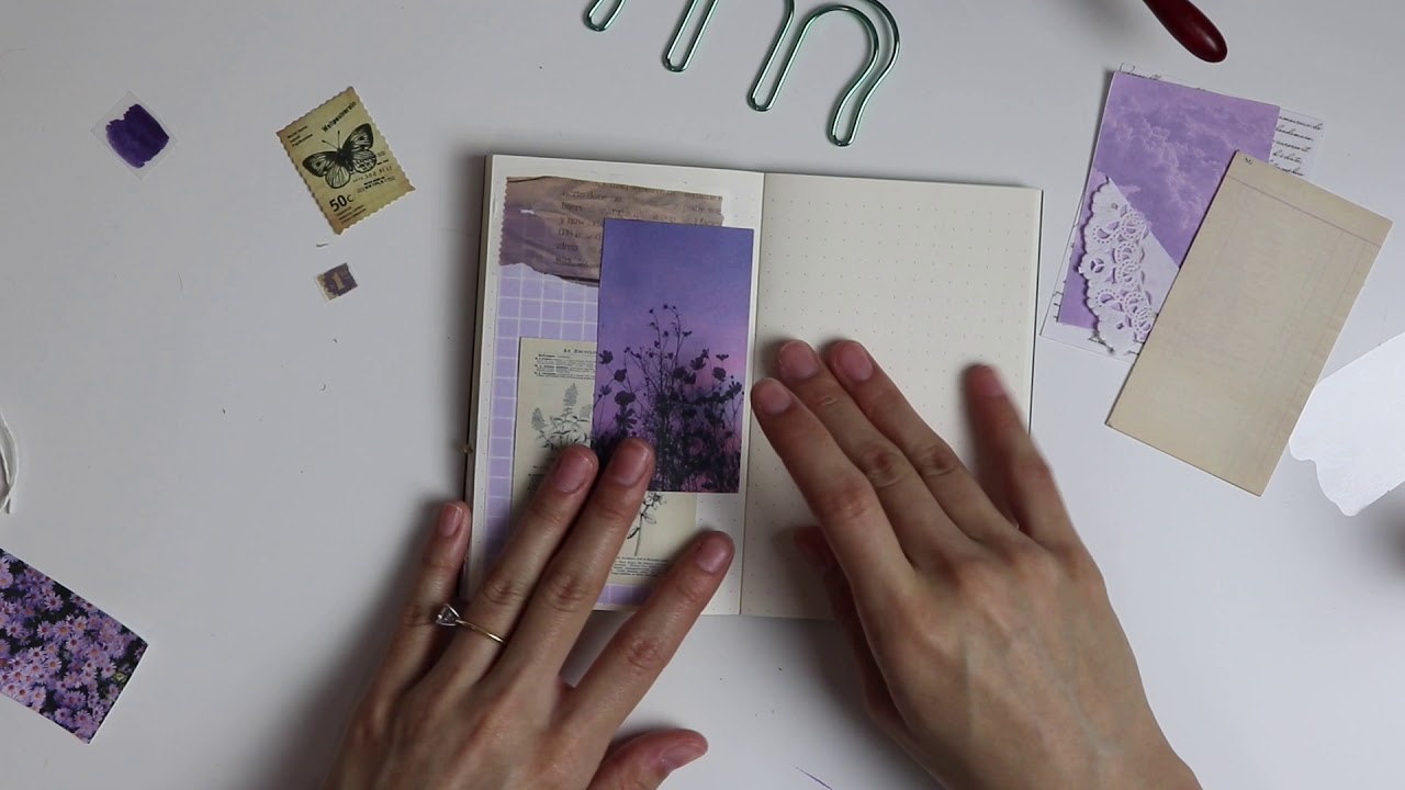 Purple Themed Journal with Me - YouTube